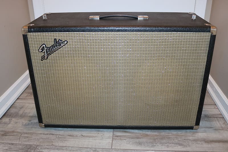 Vintage Original Fender Blackface 2x10" Speaker Cabinet | Reverb