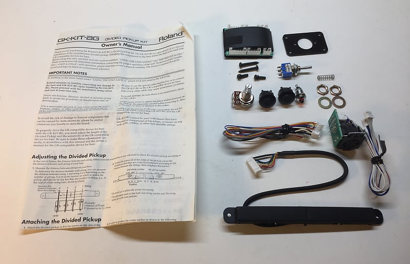 Roland GK-KIT-BG FOR BASS Divided Pickup for Bass Guitar | Reverb