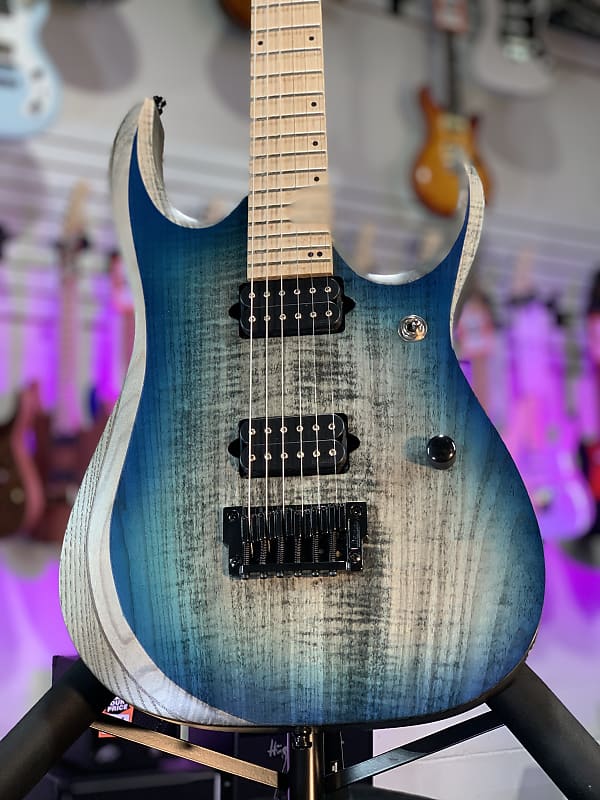 Ibanez Axion Label RGD61AL - Stained Sapphire Blue Burst | Reverb