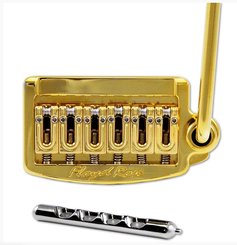 Floyd Rose RT300W Gold Rail Tail Tremolo 4 Fender | Reverb
