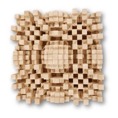 Huge 28.5" x 28.5" DIY Quadratic Skyline Sound Diffuser | Reverb