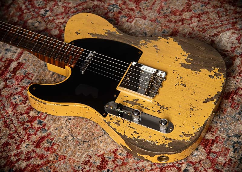 Fender ’52 Telecaster Ash Left Handed Super Heavy Relic Aged | Reverb