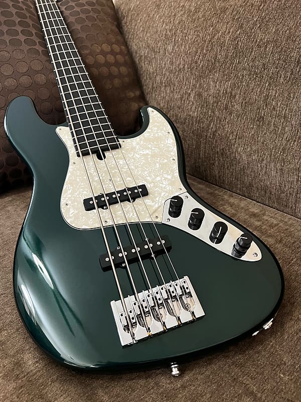 Mike Lull M5V 34" scale 2023 - Dark Metallic Green - | Reverb