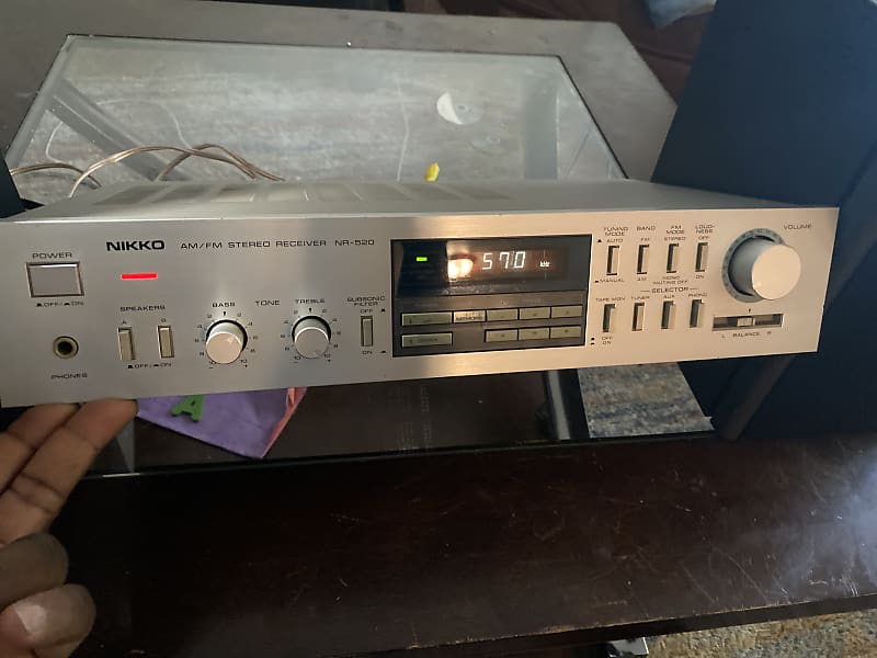 Nikko amplifier Nr520 1982 - Silver | Reverb