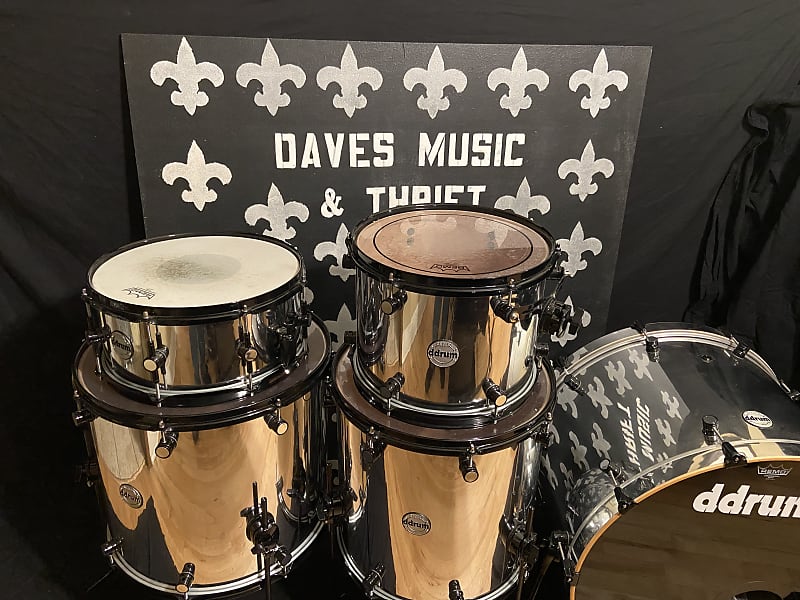 ddrum Reflex chrome 5pc drum kit/set Chrome-24” bass | Reverb