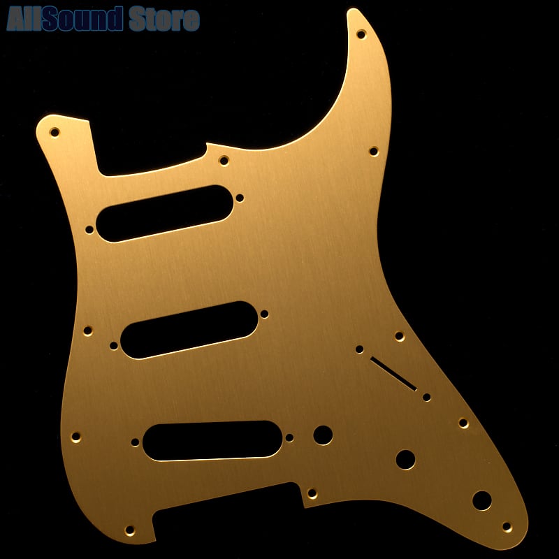 GOLD ANODIZED ALUMINUM Pickguard for Fender® SSS | Reverb
