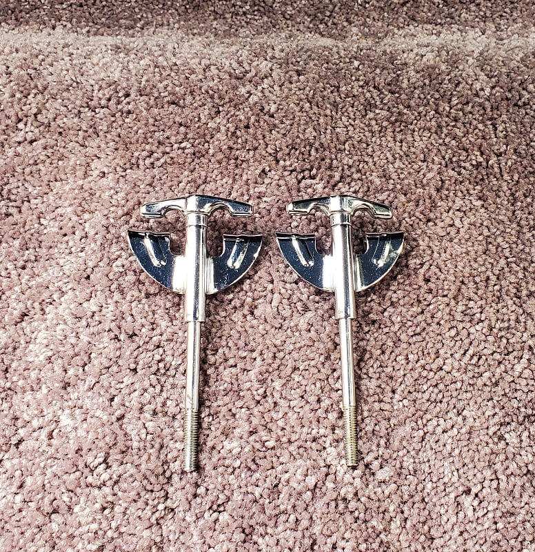 Ludwig Bass Drum Claws & Tuning Rods 70's - Chrome | Reverb