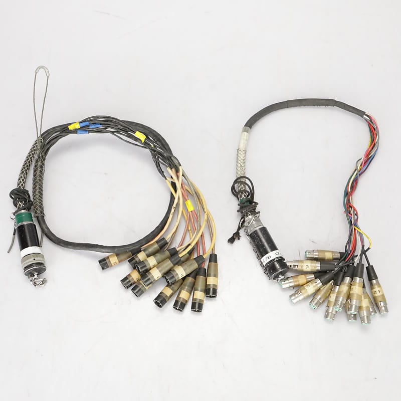 2 - 3' Whirlwind W1 AB39 12-Channel XLR Breakout Snake Cables | Reverb