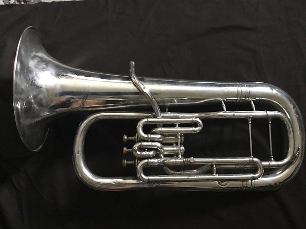 Vintage Conn 3-Valve Silver Euphonium | Reverb