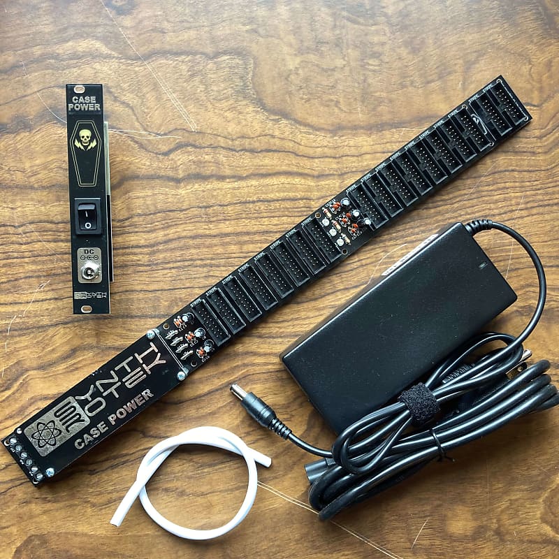 Synthrotek Case Power Red Eurorack w/ 3U panel & brick, | Reverb