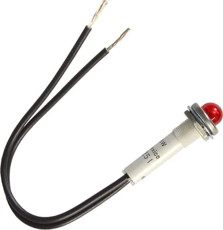 Vintage British Style 120v Round Red Indicator Light | Reverb