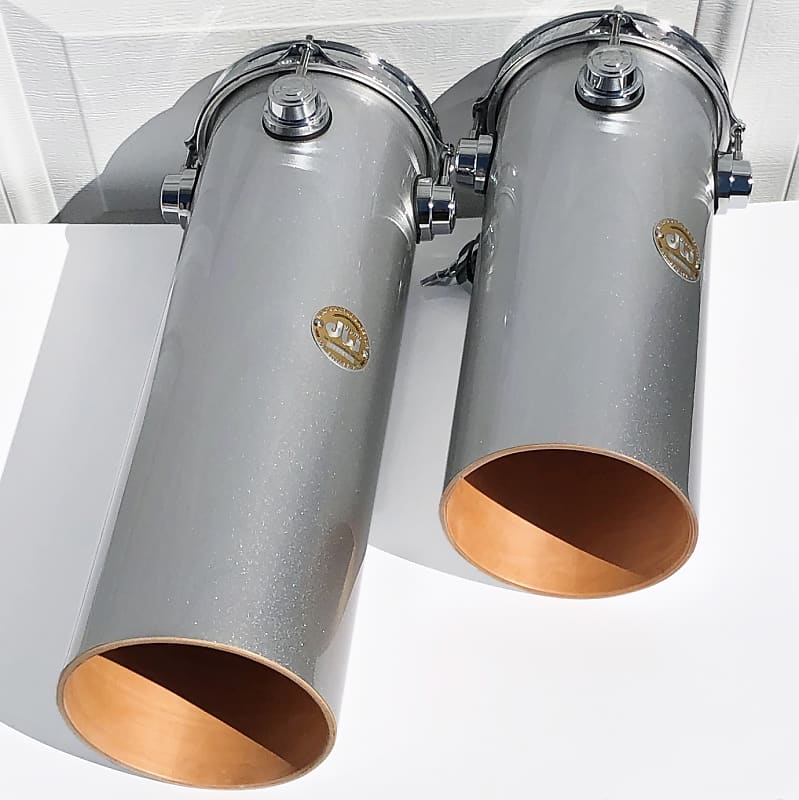 DW Collector Series - Rata Toms Set of 2 - Metallic Silver | Reverb