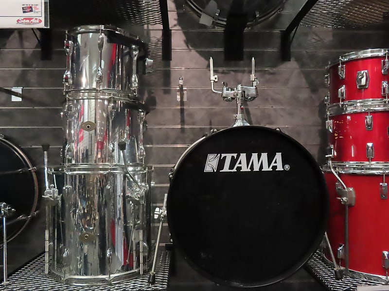 Tama Rockstar 22"-16"-13"-12" Chrome Over Wood Drum Shell | Reverb