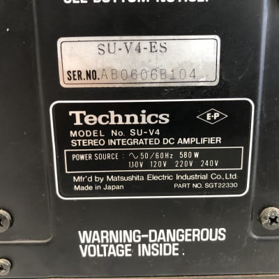 Technics SU-V4 Amplifier HiFi Stereo Audiophile Vintage Phono | Reverb