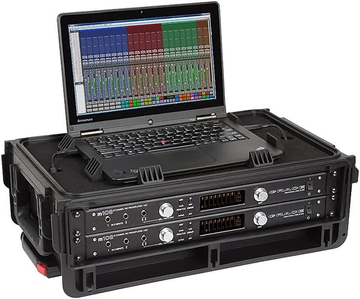 SKB Injection Molded Waterproof 2U Studio Flyer Rack Case | Reverb