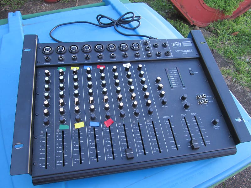Peavey unity 1000 8 channel rack mount mixer circa 1990s | Reverb