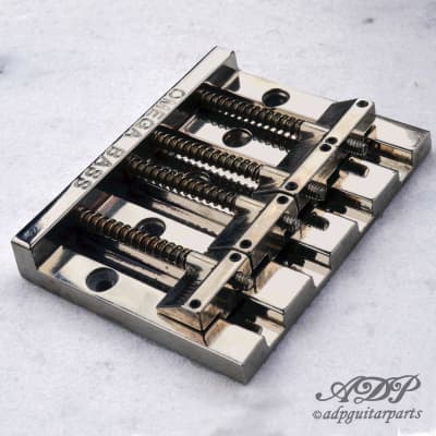 Omega Bass 4 strings AGED Chrome Bridge | Reverb
