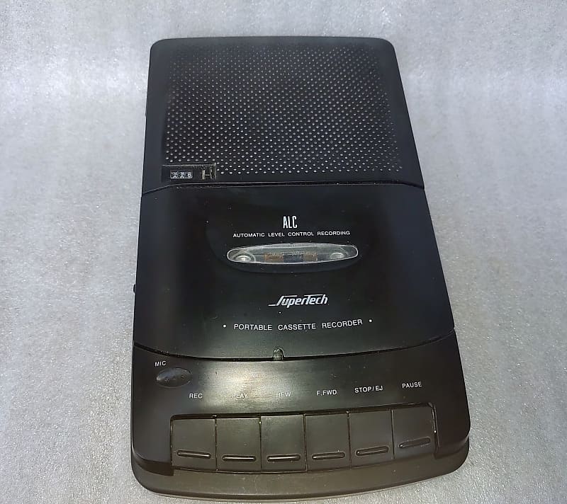 Portable cassette recorder SUPERTECH TRC-8 Vintage | Reverb Australia