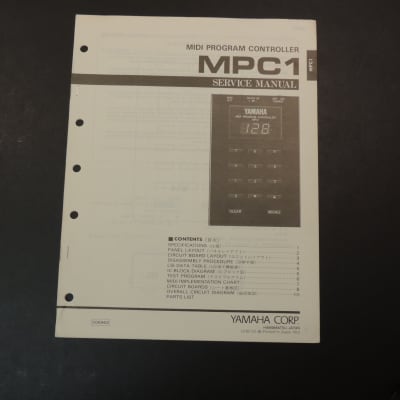 Yamaha MPC1 Service Manual [Three Wave Music] | Reverb