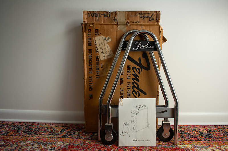 Vintage Fender Amp Stand w/ Original box and paperwork 1960s | Reverb