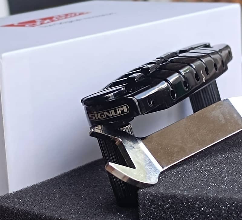 Schaller Signum Wraparound Bridge - Black | Reverb