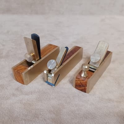 70mm Brass and Rosewood Scraper Bullnose and Block Planes Lot | Reverb