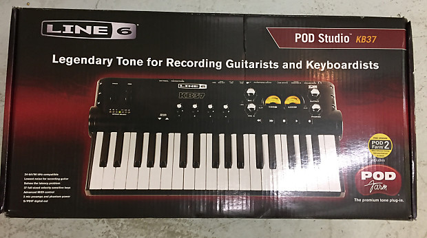 Line 6 KB37 Keyboard and Recording Interface VU Meters! Buy | Reverb