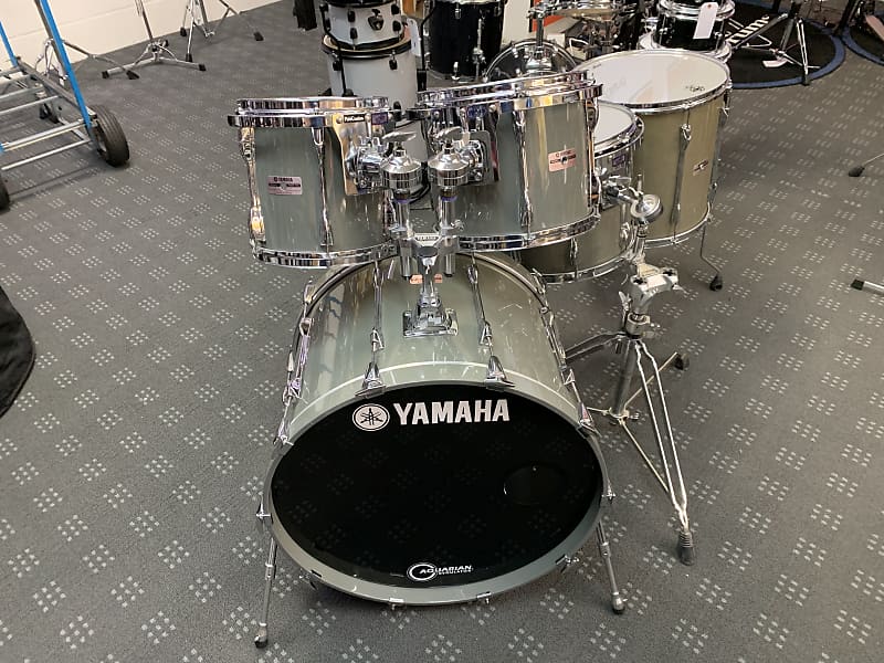 Vintage Yamaha Recording Custom Quartz Grey 5 pc Drum Set | Reverb