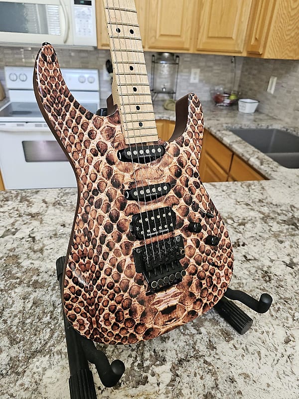 Sticka Steves Guitar Skin Axe Wrap Re-skin Desert Snake | Reverb UK