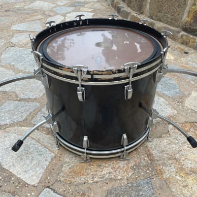 Ludwig Black Cortex 70's 22x16 Maple Bass Drum for set kit | Reverb