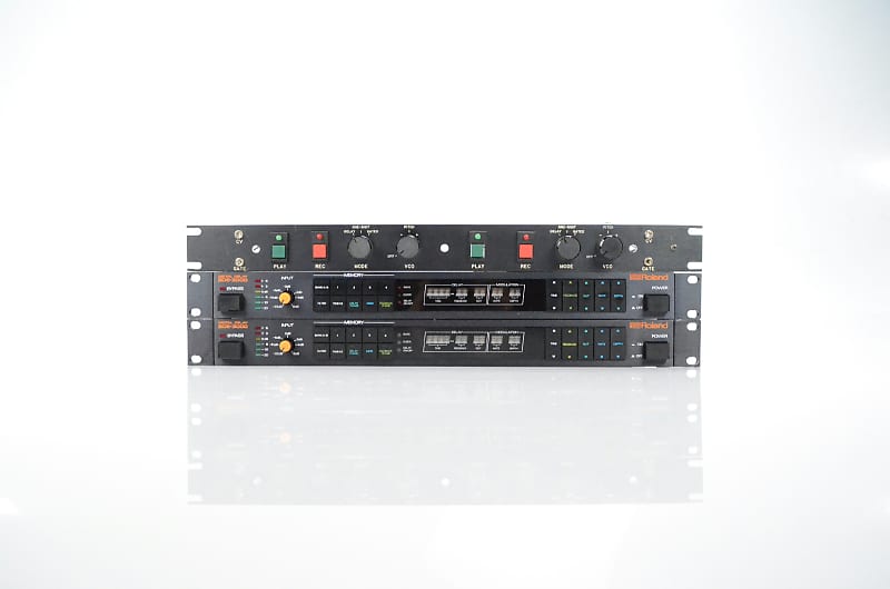 2 Roland SDE-3000 Digital Delay Units w/ AES SX303 Sampler | Reverb