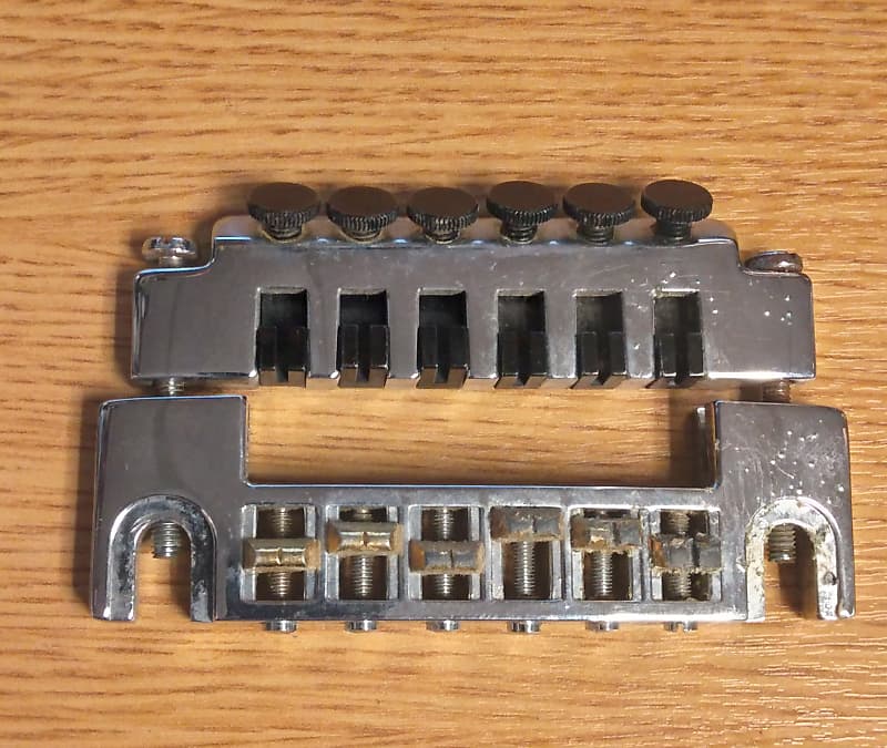 Schaller 455 Wrap Aroud Bridge w/ Fine Tuners 80s - Chrome | Reverb