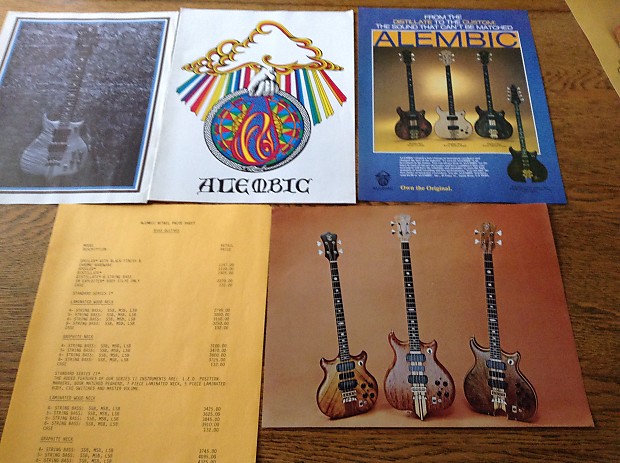 Alembic 1980's rare Alembic catalogs and price list. Full | Reverb