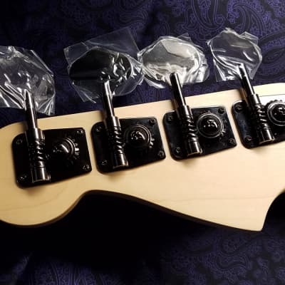 Fender Jazz Bass w Gibson Thunderbird pickups 2020s - Black | Reverb