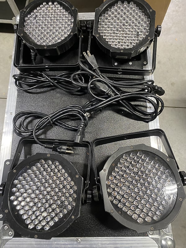 4 Pack- American DJ Mega Par Profile RGB LED DMX Light | Reverb