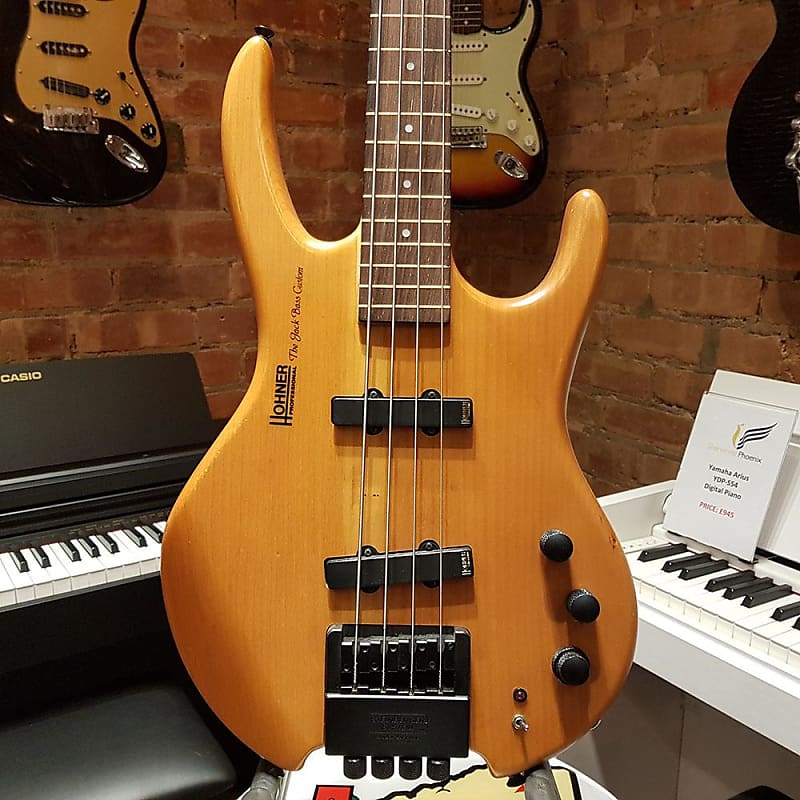 Hohner The Jack Bass Custom Bass Guitar Natural | Famous | Reverb UK