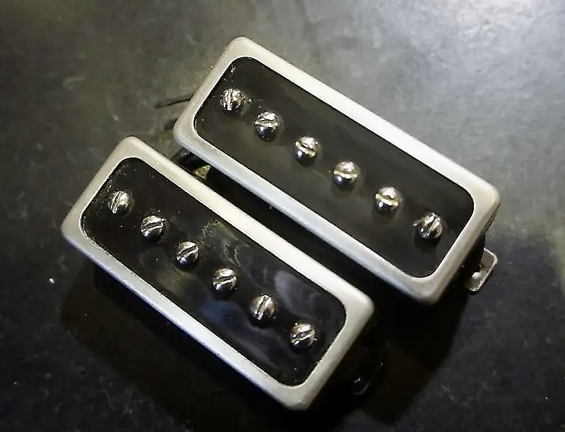 D'Urbano Magnetics TUXEDO NOISELESS MINI P90 PICKUP SET NECK | Reverb