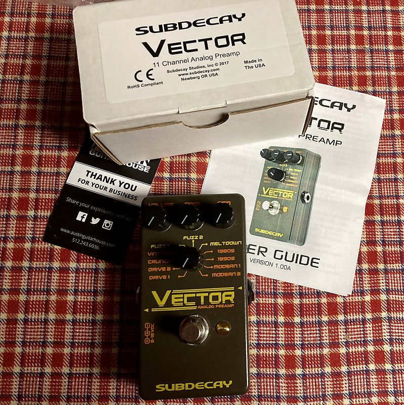SUBDECAY 11 channel VECTOR analog preamp & distortion pedal | Reverb