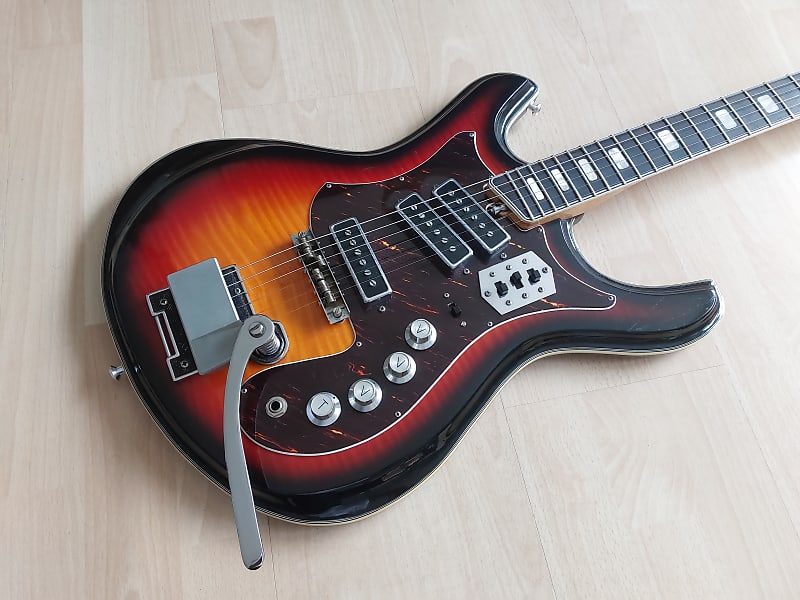 1969 Silvertone Teisco 1445 - Mosrite style surf guitar | Reverb