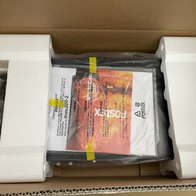 Fostex RM-2 stereo rack mount powered monitor speaker 2000s | Reverb