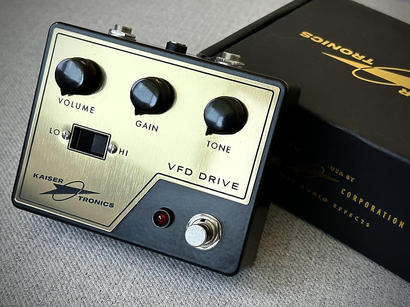 Kaisertronics VFD Drive Overdrive - Black / Gold | Reverb