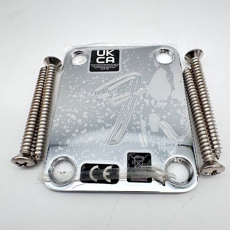 Fender Neck Plate Large “F” Version Mint/New 24125 | Reverb
