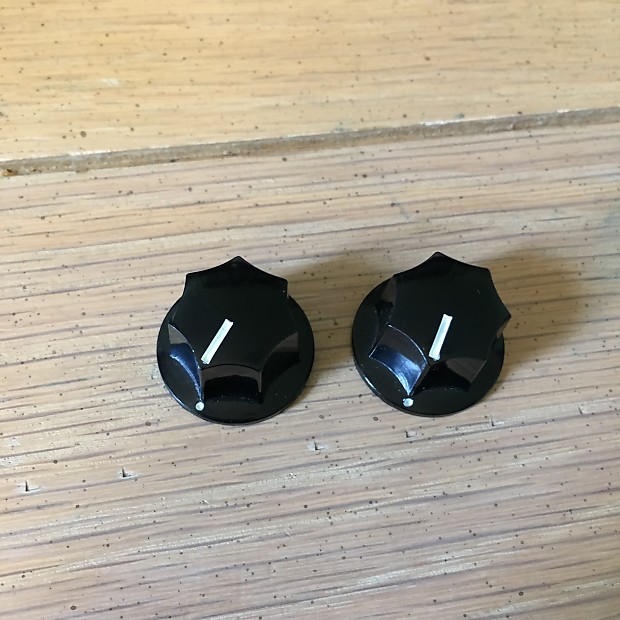 Fender Japan Mustang Jaguar Knobs Pair for Split Shaft Pots | Reverb