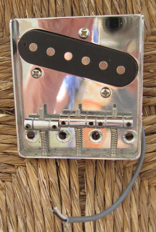 Telecaster Pickup/Bridge Assembly 2010s - Chrome | Reverb