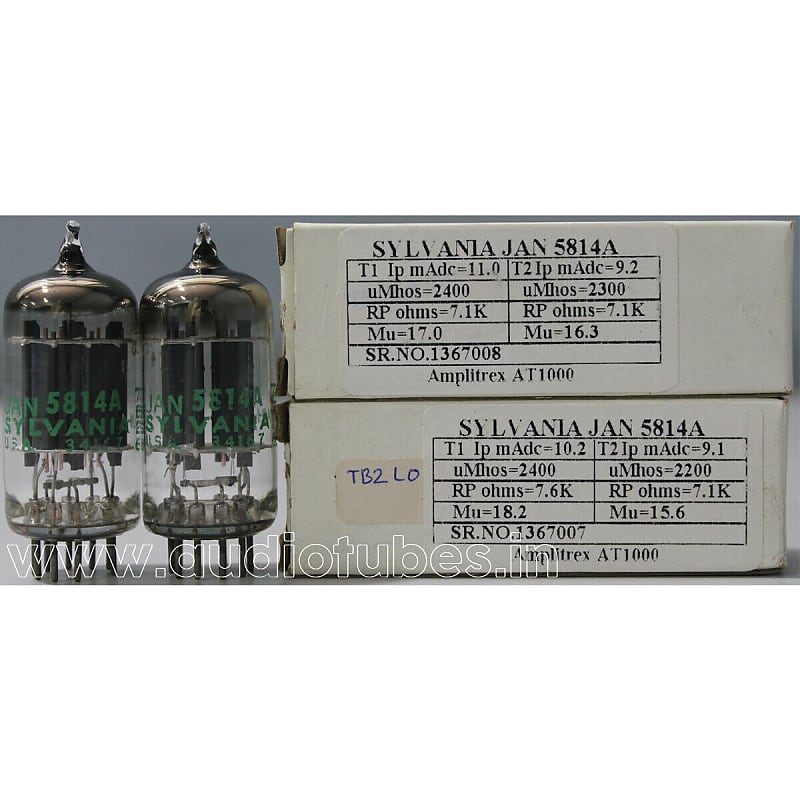 1MP JAN 5814A ECC82 Sylvania NOS NIB Made in U.S.A Amplitrex | Reverb