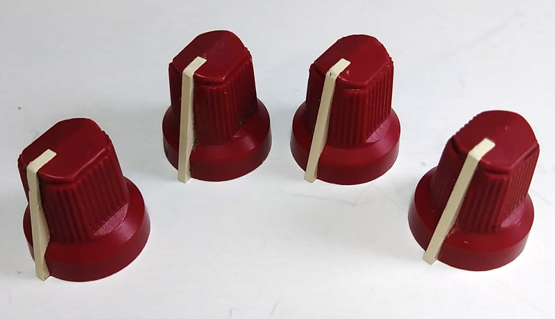 Fender Pointer Knob /Red / Lot of Four | Reverb
