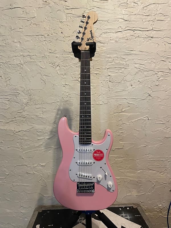 Squier Mini Stratocaster Shell Pink | Reverb
