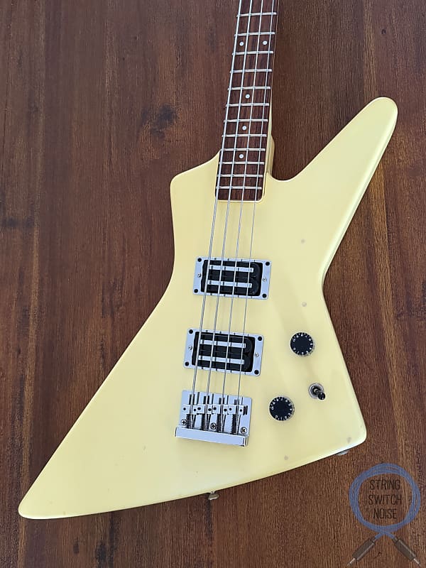 Fernandes Explorer Bass, BXB-55, The Function, 1986, White, | Reverb