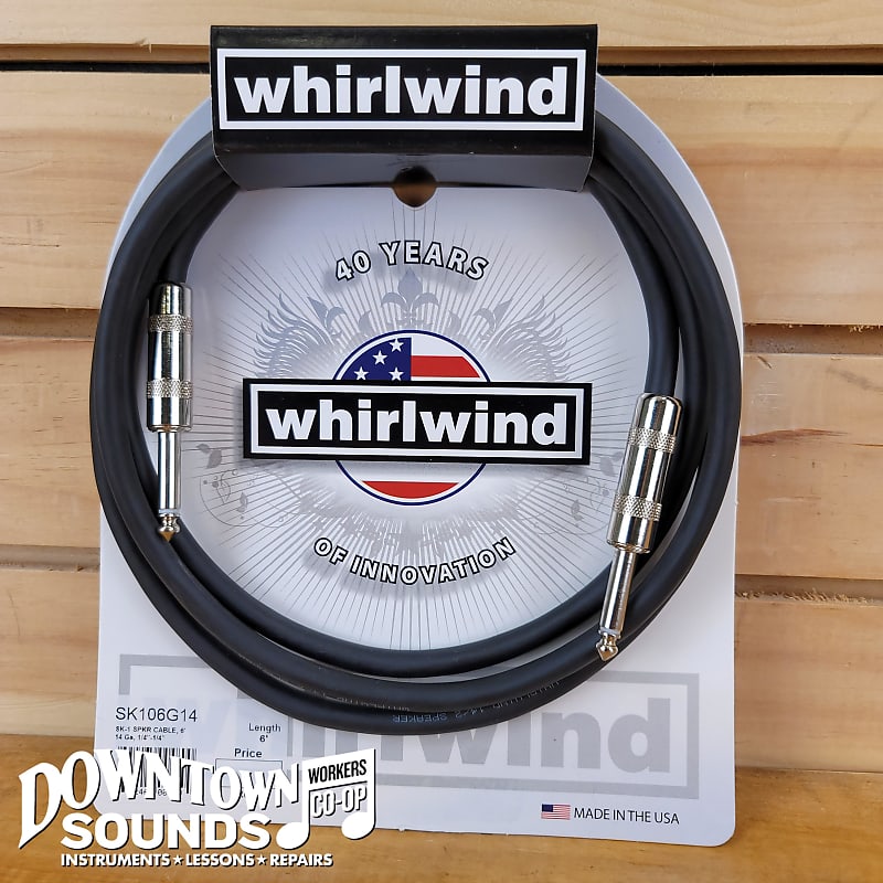 Whirlwind SK106G14 14ga 6' Speaker Cable | Reverb