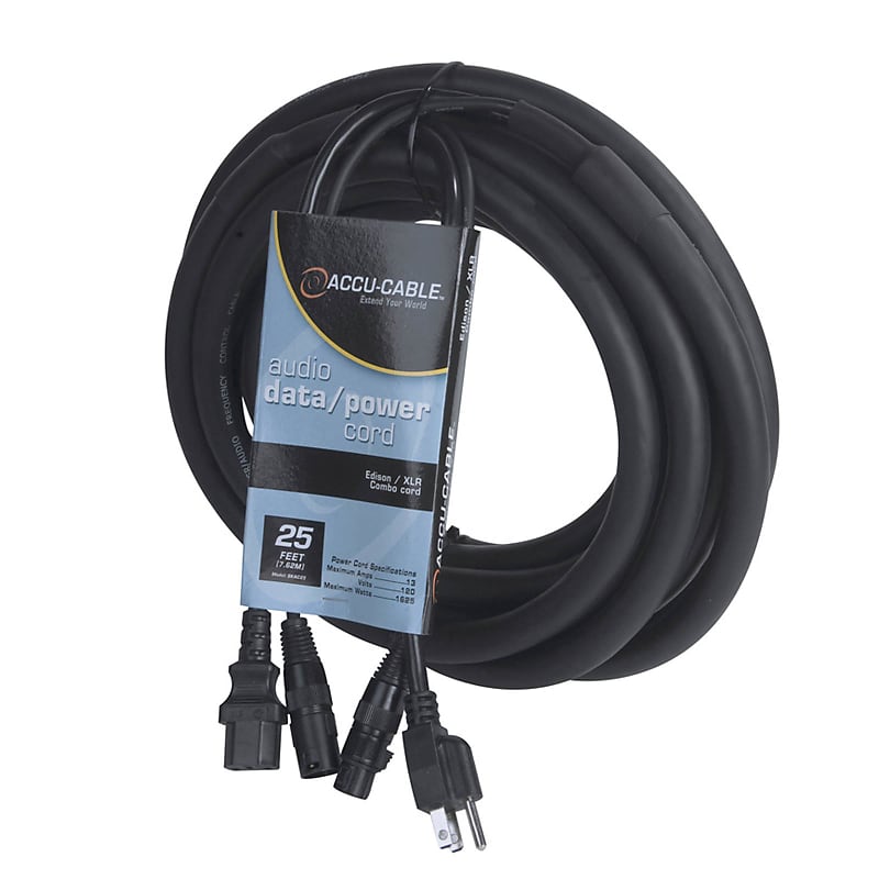 American Audio SKAC25 25FT XLR/IEC Combo Cable | Reverb